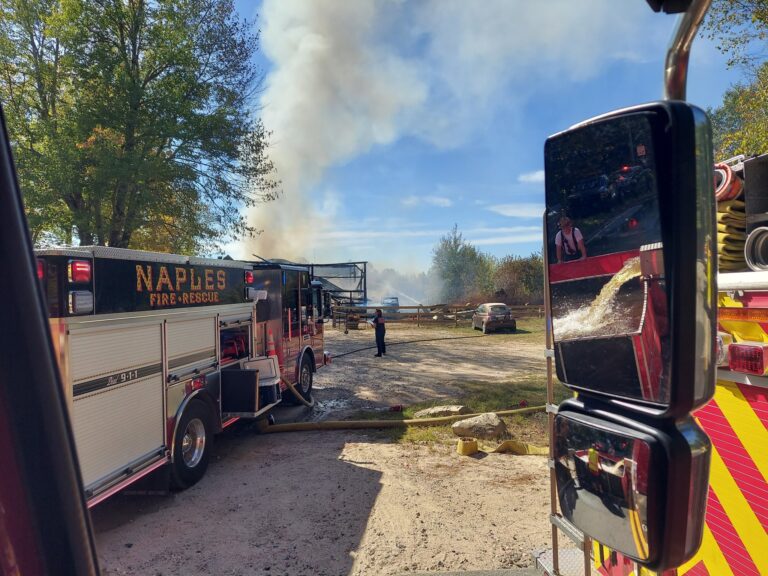Fire Destroys Equestrian Barn in Naples | Newsradio WGAN