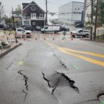 Work underway to repair High Street in Portland after road washout ...